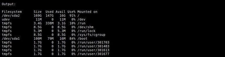 11 'df' Command To Check Disk Space In Linux With Examples | LinuxTeck