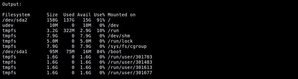 11 Df Command To Check Disk Space In Linux With Examples Linuxteck